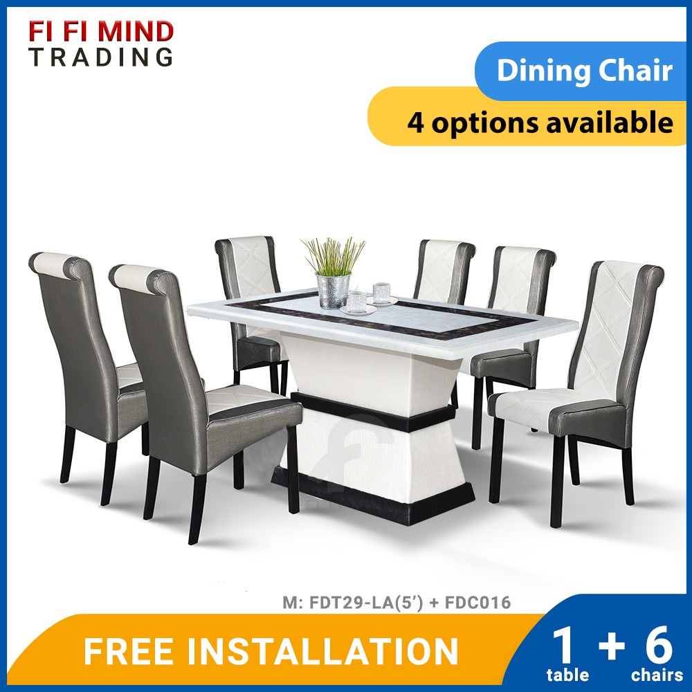 Gervas Marble Dining Set - Fi Fi Mind Trading