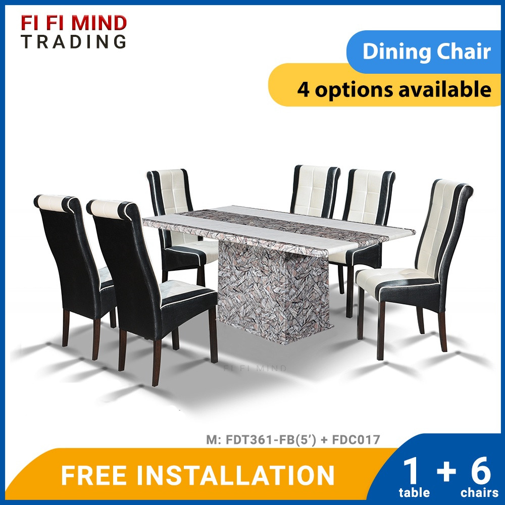 Helka Marble Dining Set - Fi Fi Mind Trading