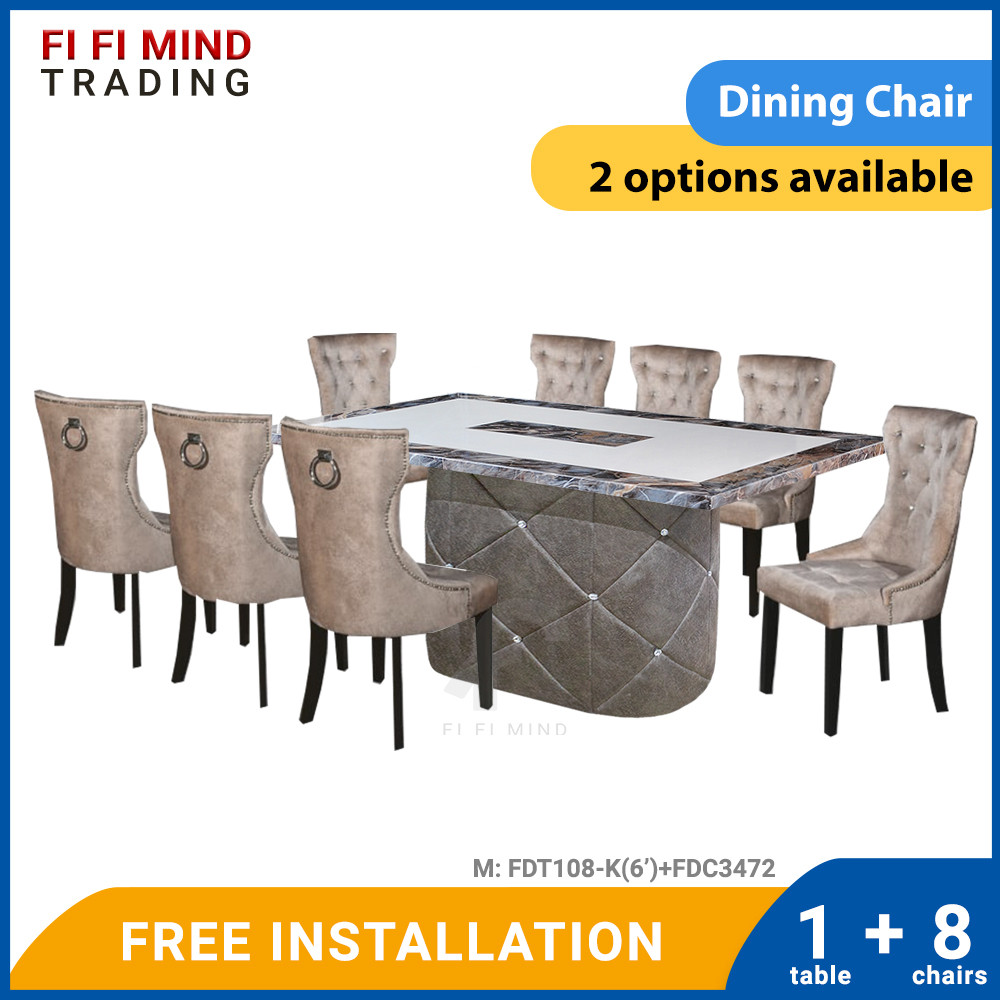 Silvanus Marble Dining Set - Fi Fi Mind Trading