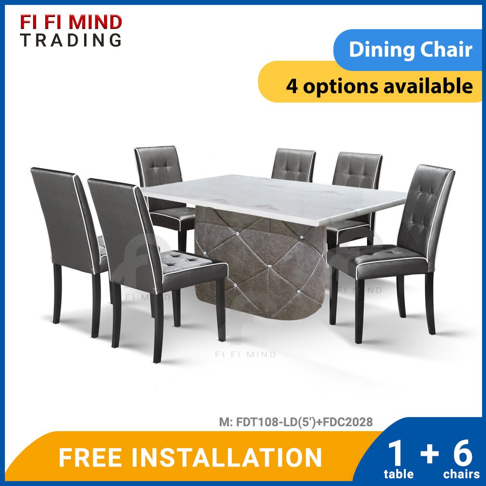 Ismael Marble Dining Set - Fi Fi Mind Trading